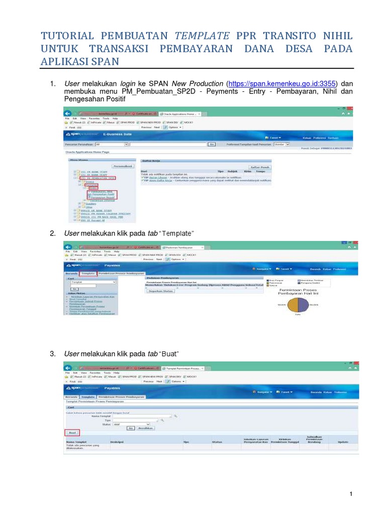 Petunjuk Teknis Pembuatan Template PPR Nihil Dasa Desa | PDF
