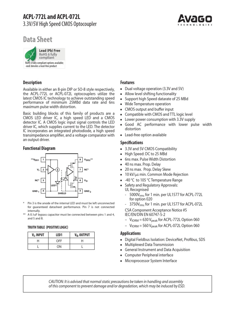Av02 0324en 1828065 | PDF | Insulator (Electricity) | Cmos