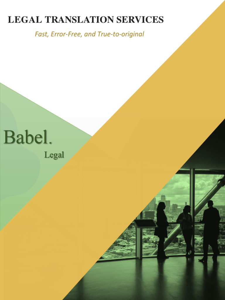 Babel LEGAL TRANSLATION SERVICES | PDF