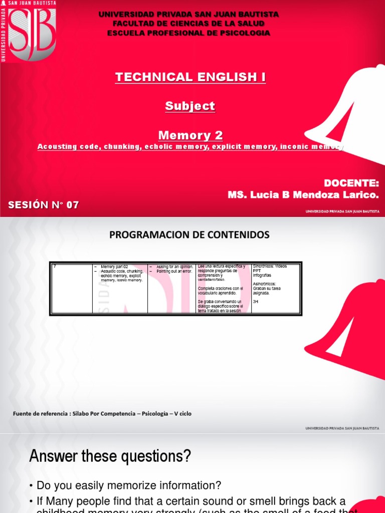 Memoria Parte I | PDF | Memory | Neuroscience