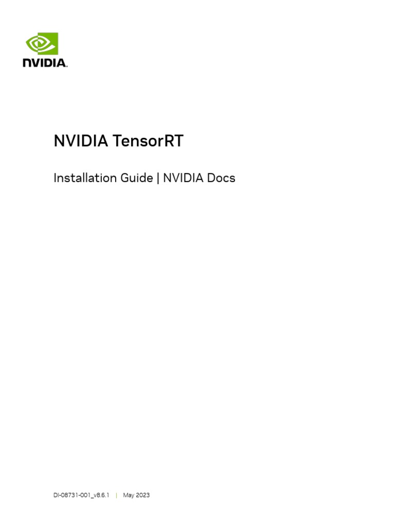 TensorRT Installation Guide | PDF | Python (Programming Language ... TensorRT Installation Guide | PDF | Python (Programming Language ...