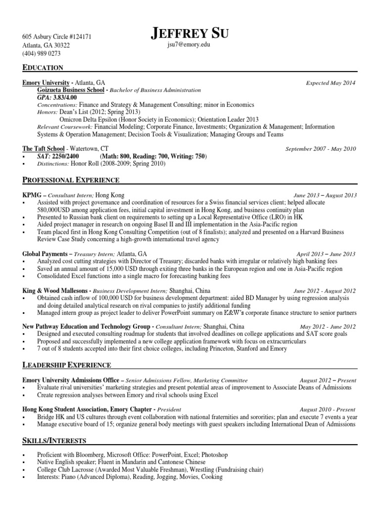 (Shared Externally) JeffreySu - Resume2013 | PDF | University And ...