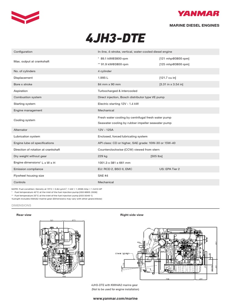 DS 4jh3-Dte A4 022021 HR | PDF | Diesel Engine | Engines