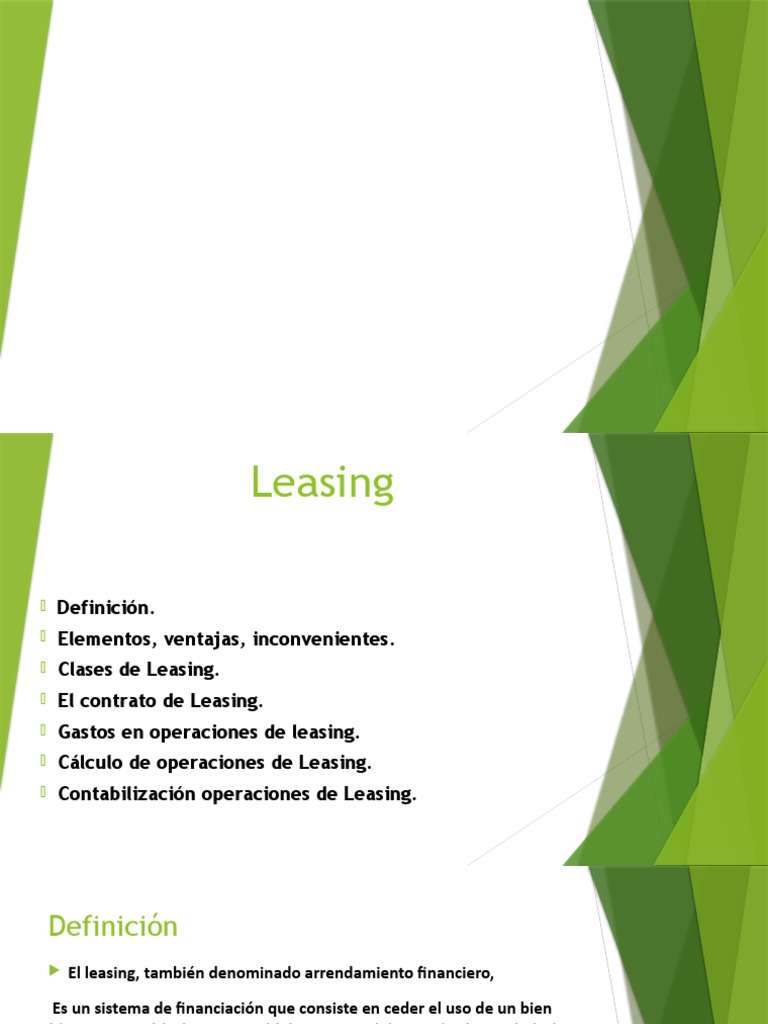 Leasing | PDF | Economias | Business