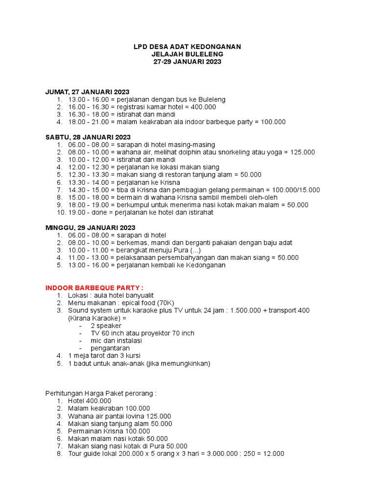 Wija Tour 2023 | PDF