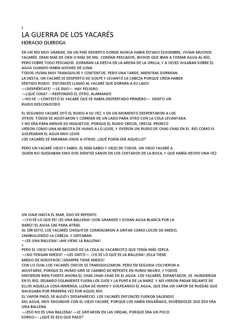 La Guerra de Los Yacares Libro | PDF