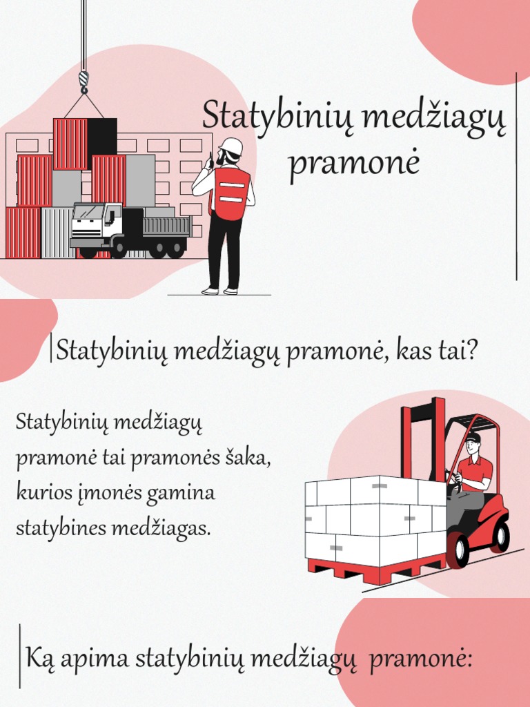 Statybiniu Medziagu Pramone | PDF