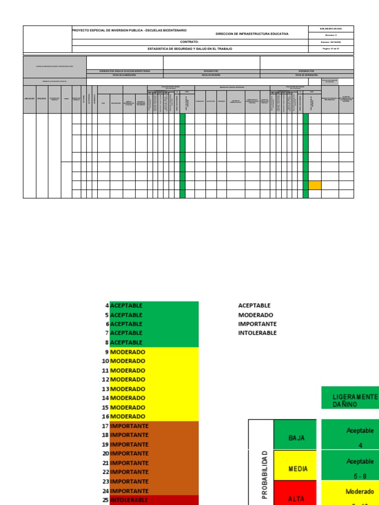 Formato de IPERC | PDF | Riesgo