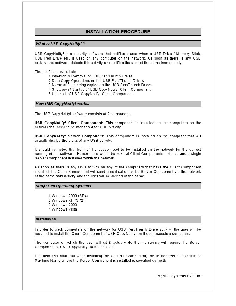 Usb Copy Notify Install Guide | Download Free PDF | Usb Flash Drive ...