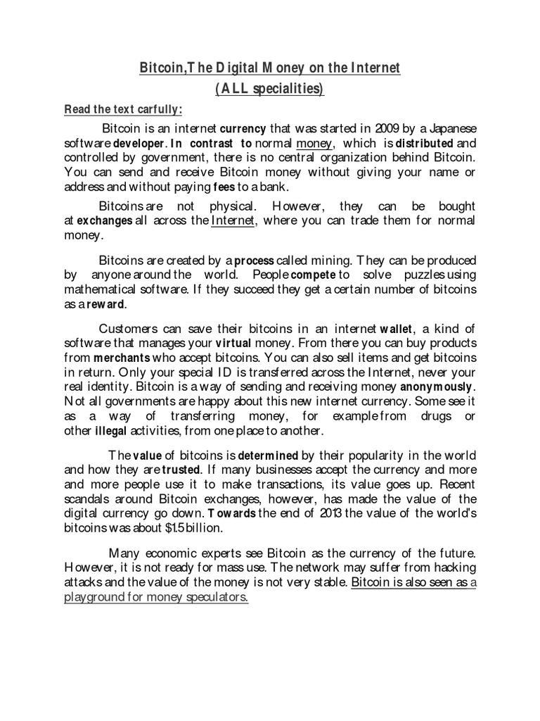 Bitcoin | PDF | Bitcoin | Money