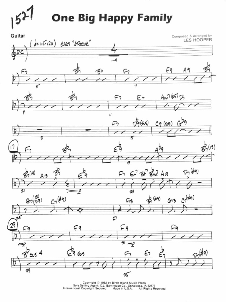 One Big Happy Family Rhythm Section | PDF