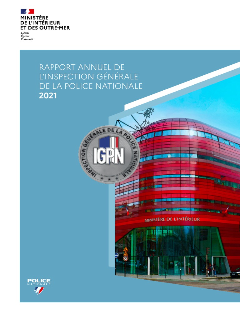 Rapport IGPN 2021 : Activités et Évolutions | PDF | Lanceur d'alerte ...