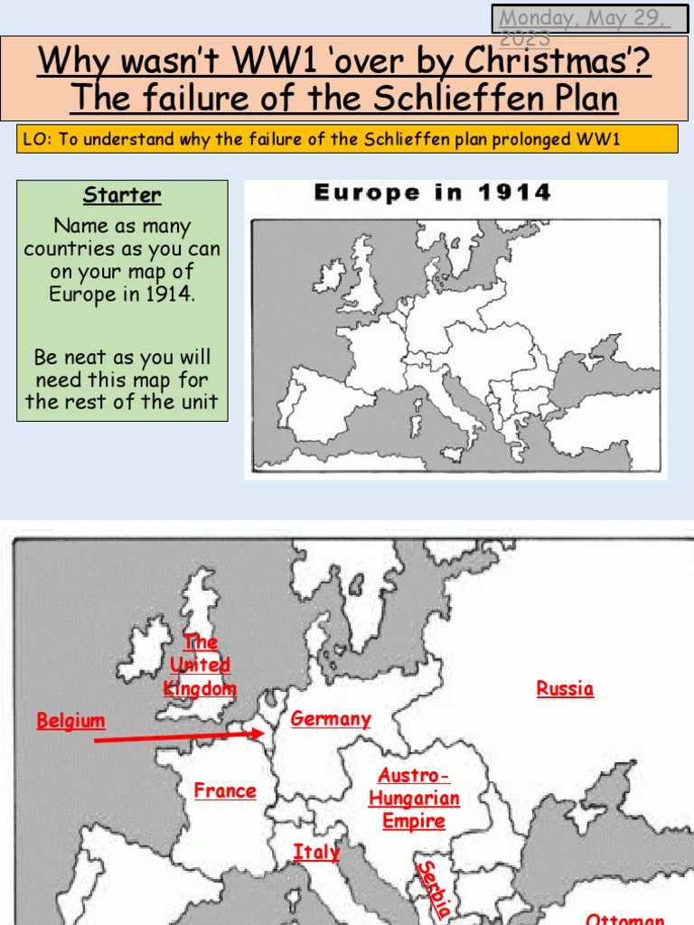 Failure - of - The - Schleiffen - Plan HISTORY | PDF | German Empire ...