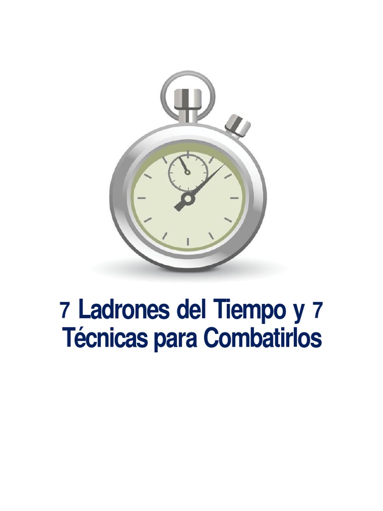 Como Combatir Los Ladrones Del Tiempo Pdf Blog Internet