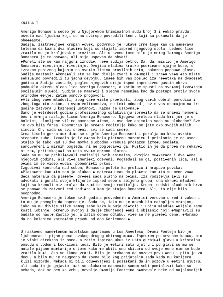 Knjiga Kum Mario Puzo Laguna Knjizara Roman Odlomak 19121 | PDF