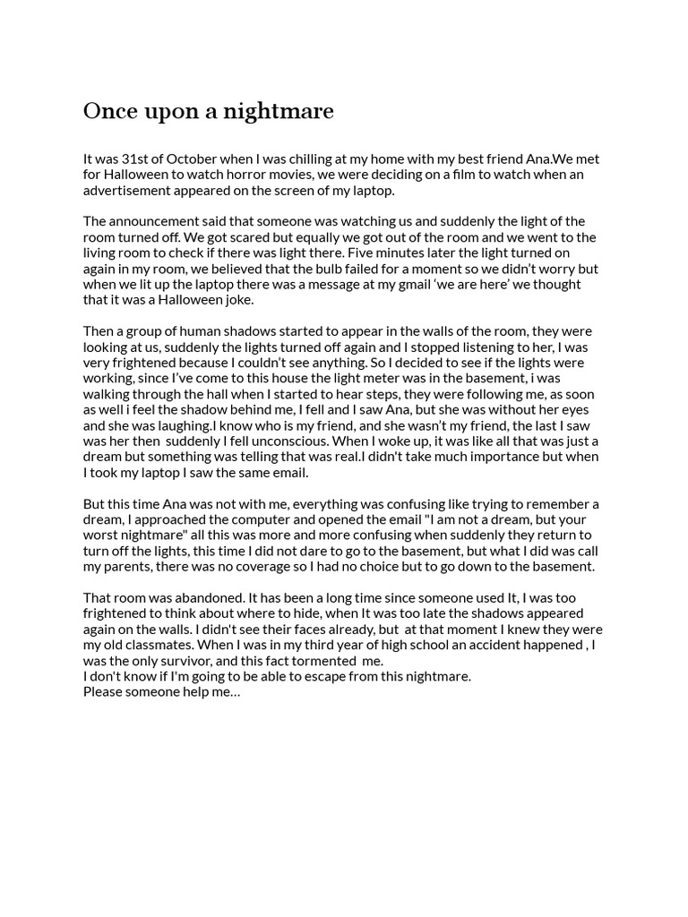 Once Upon A Nightmare | PDF
