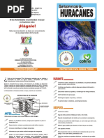 Triptico Huracanes | PDF | Ciclones tropicales | Velocidad del viento