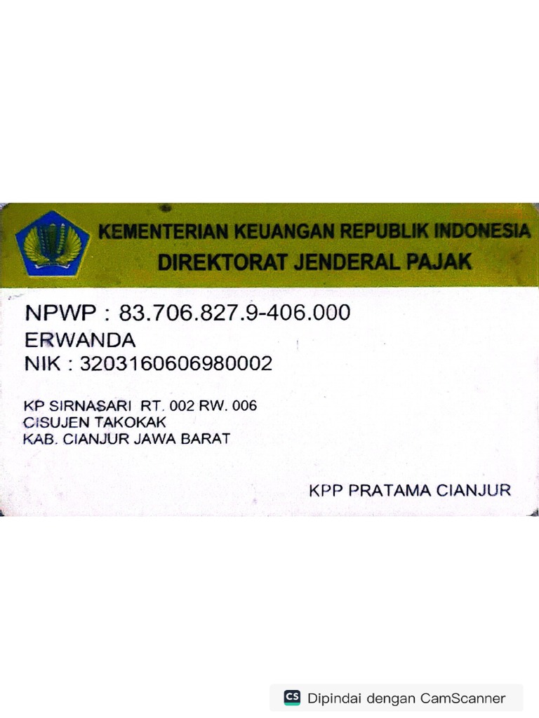 NPWP | PDF