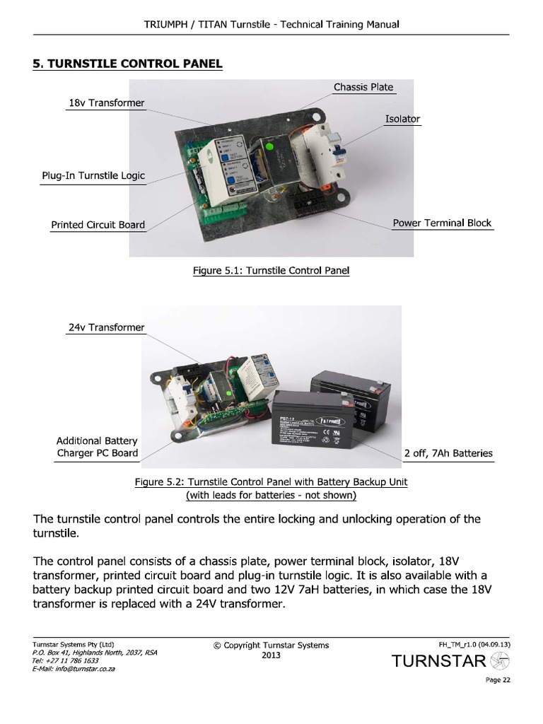5-Turnstile-Control-Panel | PDF