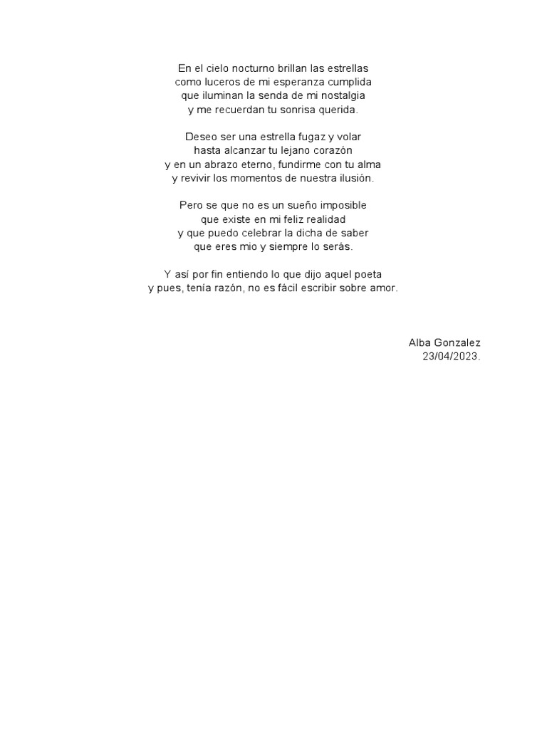 Poemas de Alumnos Del - Liceo Nacional Los Guaritos | PDF