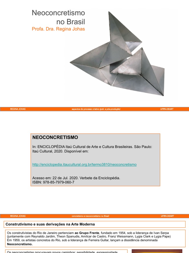 Neoconcretismo | PDF | As artes | Artistas