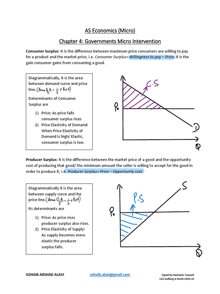 As Economics Chapter 4 | PDF | Taxes | Economic Surplus