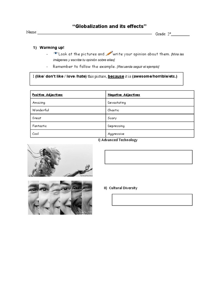 Worksheet 3 Globalization 2°june 222020 | PDF
