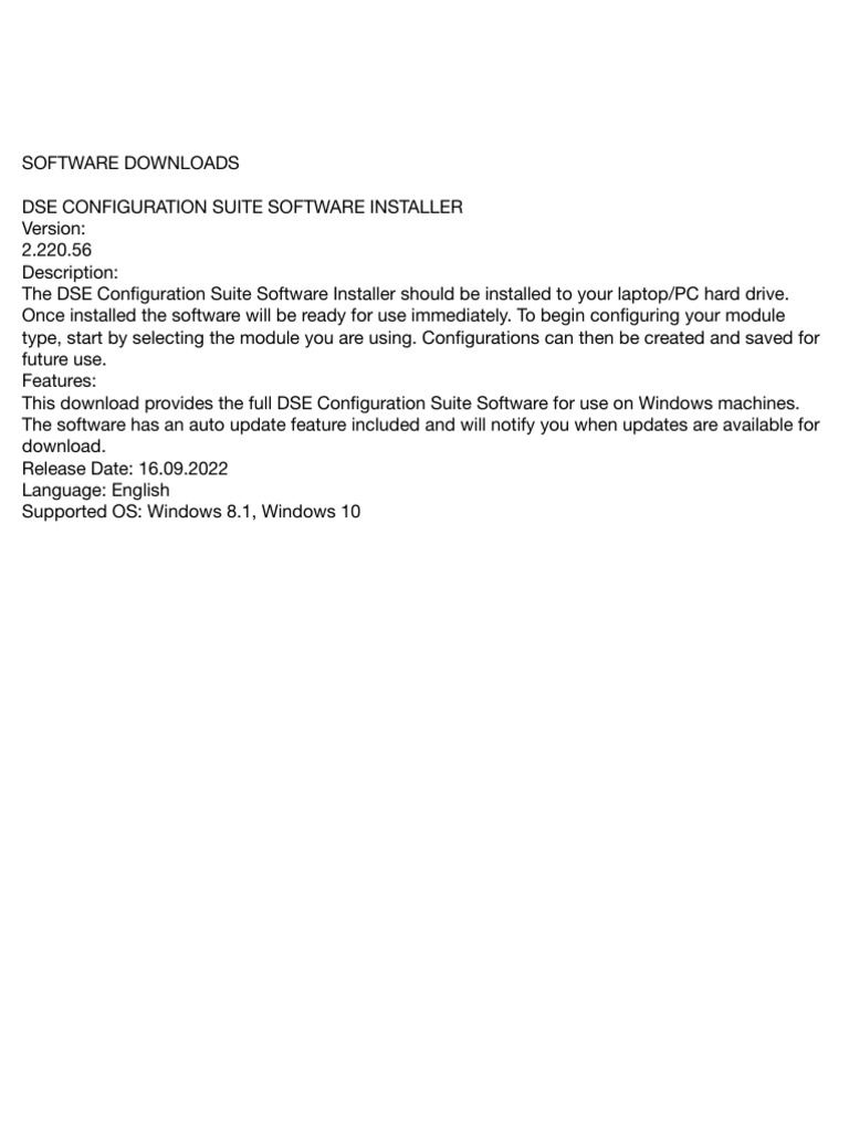 DSE Software | PDF