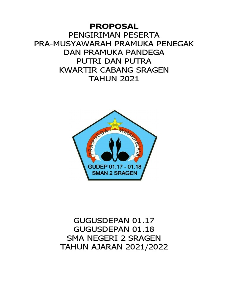 Proposal Pra-Musyawarah Pramuka | PDF