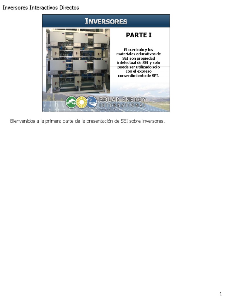 L10 Inversores Interactivos Directos DLN V20.10 | PDF | Transformador | Ingenieria Eléctrica