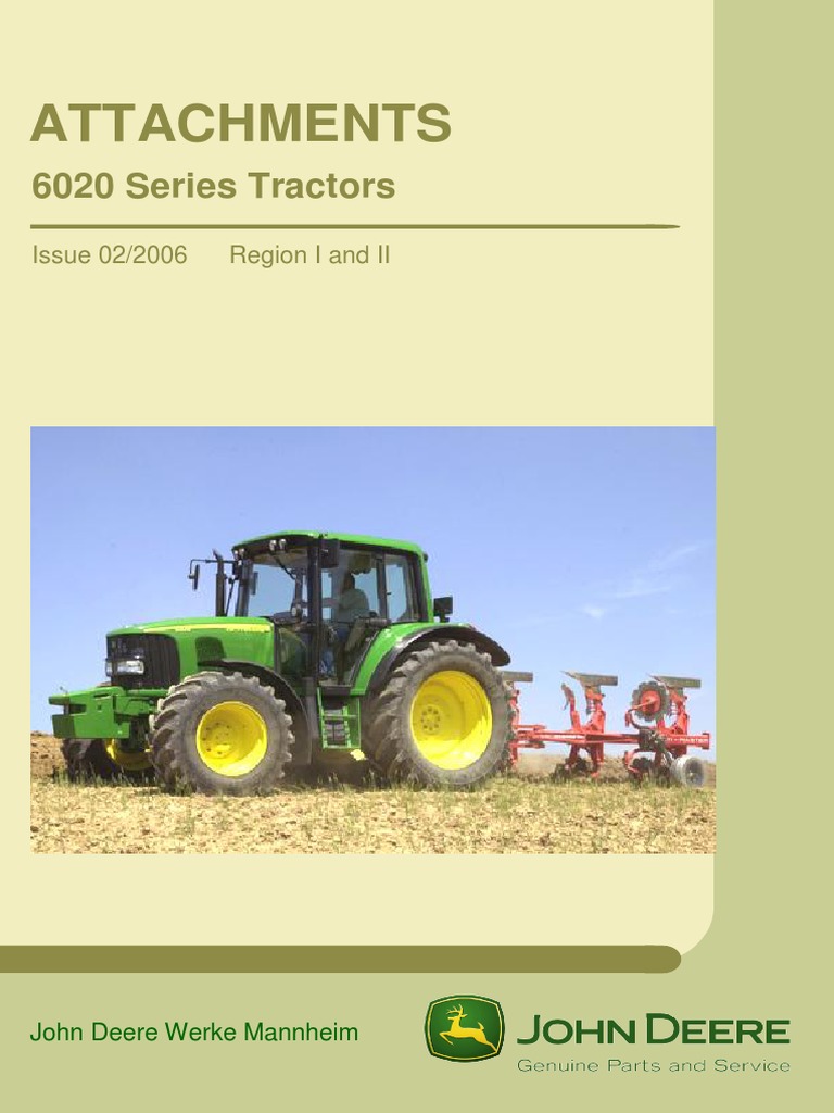 6020 Series | PDF | Tractor | Mechanical Engineering
