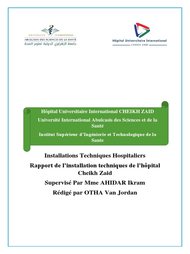 Installations Techniques Hospitaliers | PDF