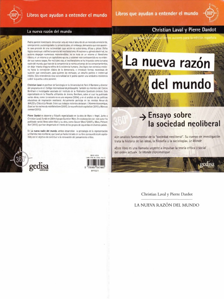 La-Nueva-Razon-Del-Mundo-Christian-Laval-Y-Pierre-Dardot | PDF