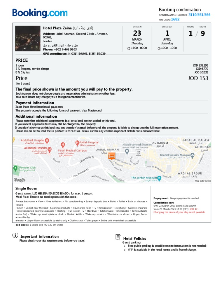 Booking.com_ Confirmation (1) | PDF