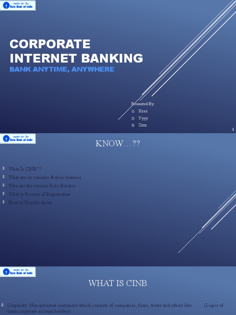 Corporate Internet Banking | PDF