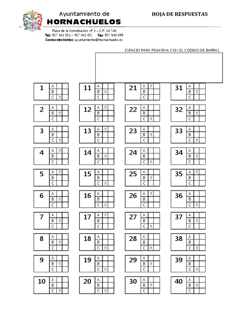 Examen - Tipo - Test Osv | PDF