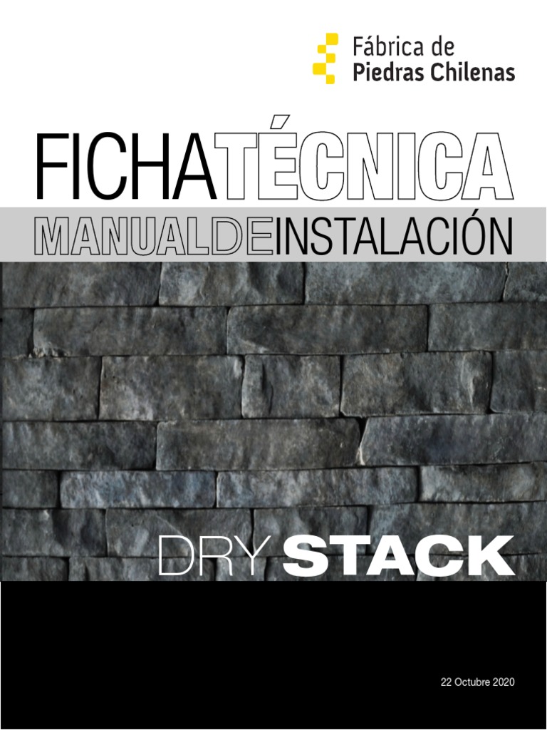 Ficha Dry Stack | PDF | Hormigón | Paneles de yeso