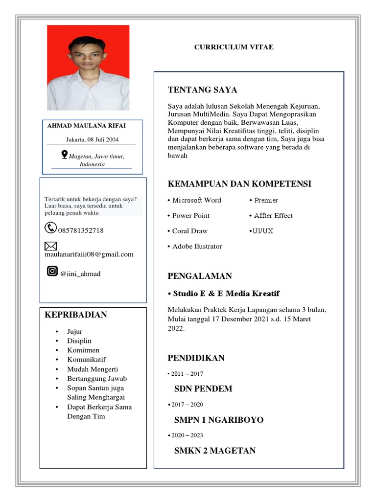 CV Ahmad | PDF