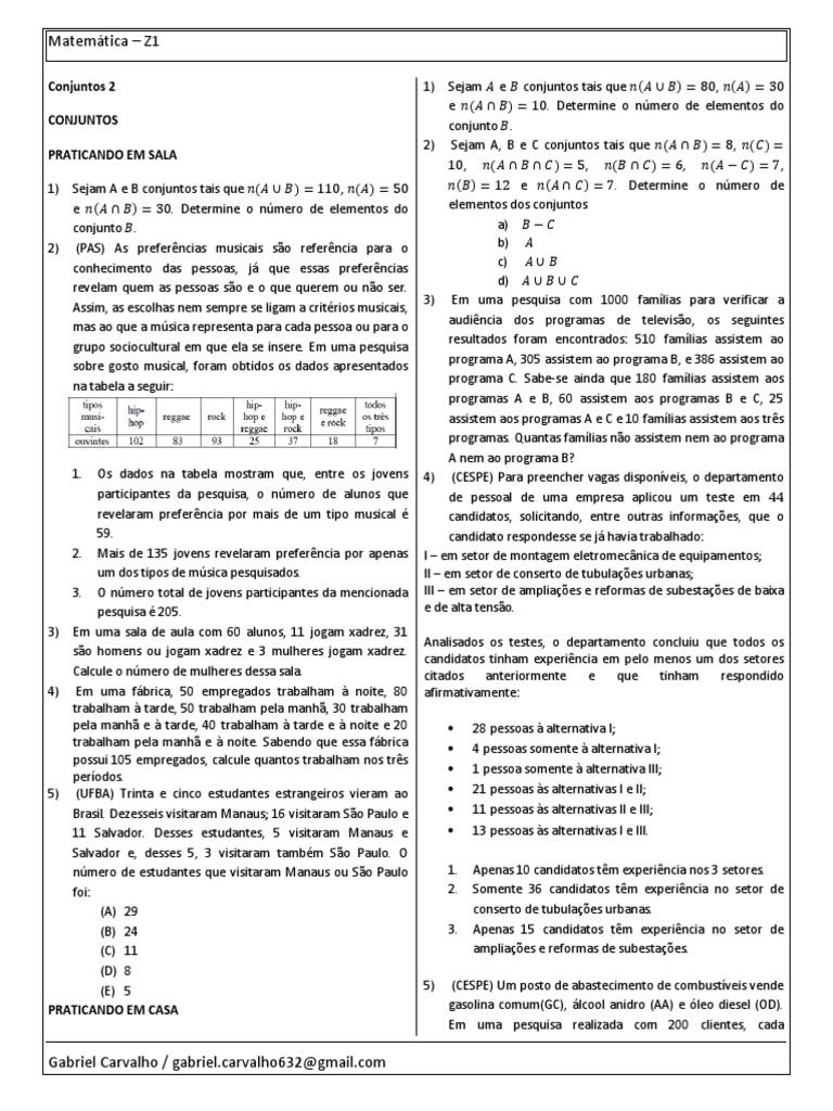 Conjunto 2 2019 v.1 z1 Gabriel | PDF | Portugal | Wafer (Eletrônica)