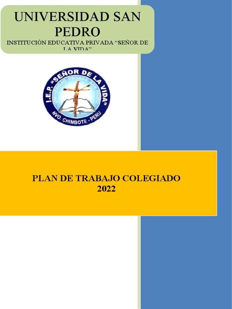 Plan de Trabajo Colegiado-22 | PDF | Evaluación | Planificación