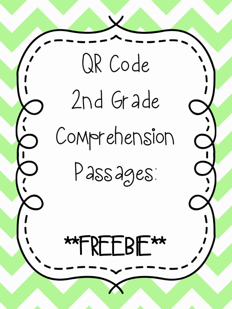 QR Code 2nd Grade Comprehension Passages: FREEBIE | PDF