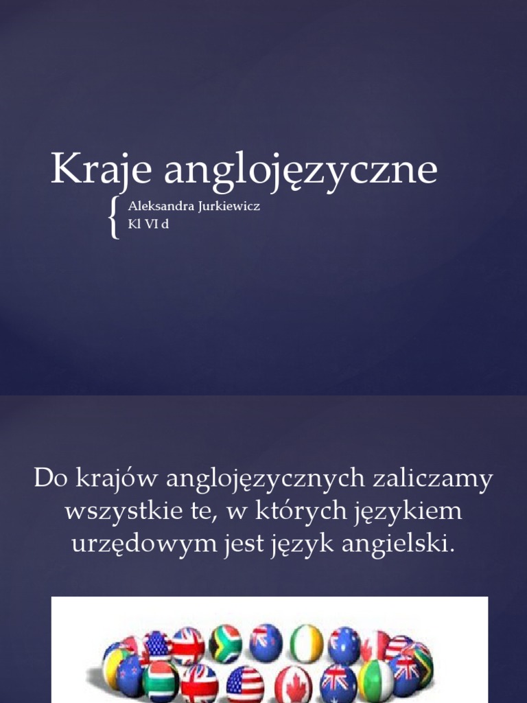 Kraje Anglojezyczne | PDF