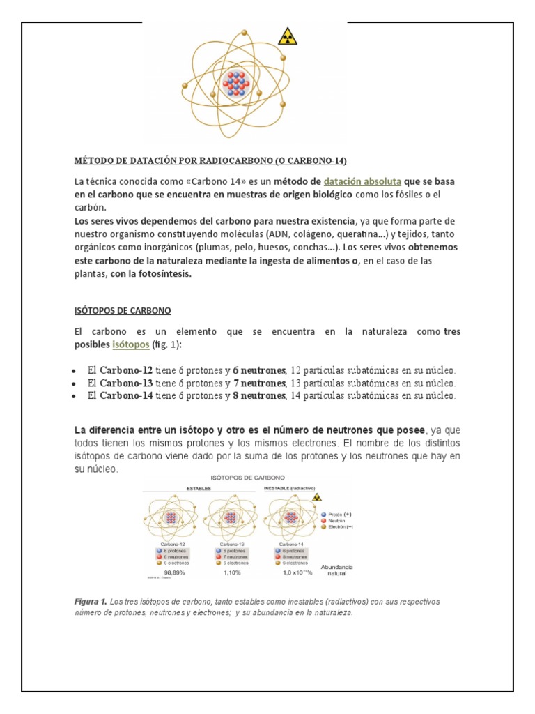 Datación por Carbono-14: Método y Aplicaciones | PDF | Datación por ...