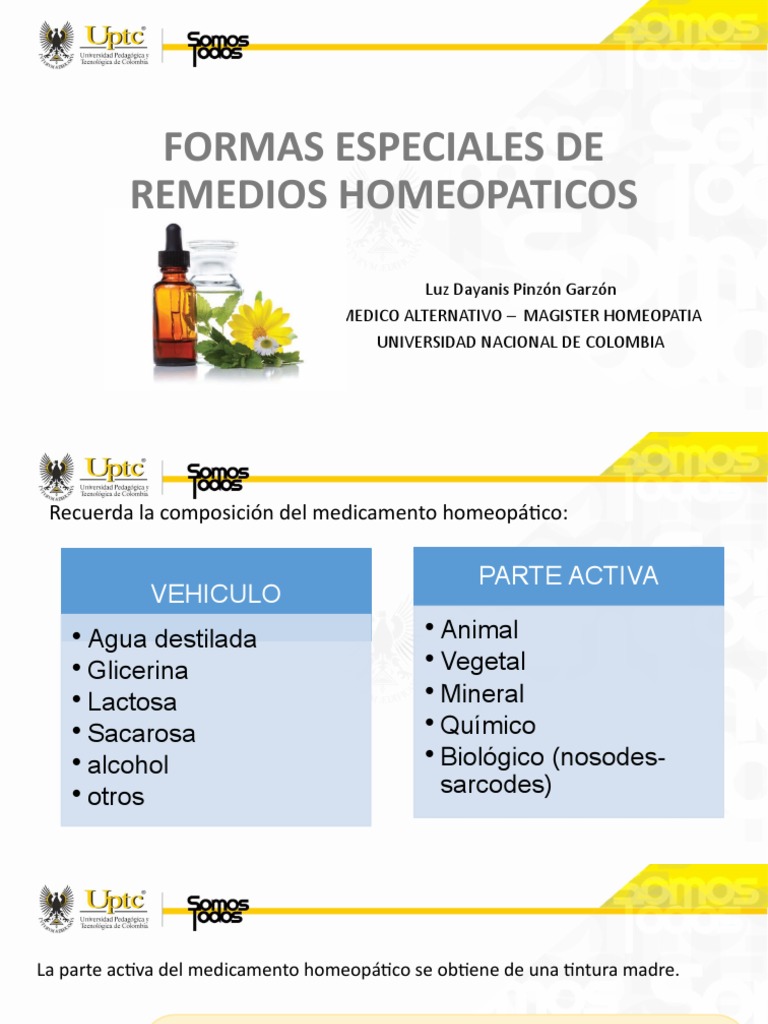 Formas Especiales de Remedios Homeopaticos | PDF