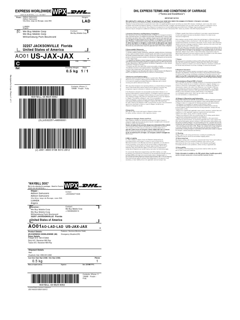 Carta de Porte | PDF | Customs | Dangerous Goods