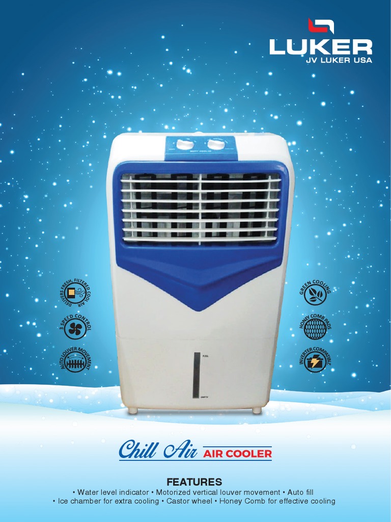 Air Cooler Leaflet | PDF | Water | Electrical Engineering
