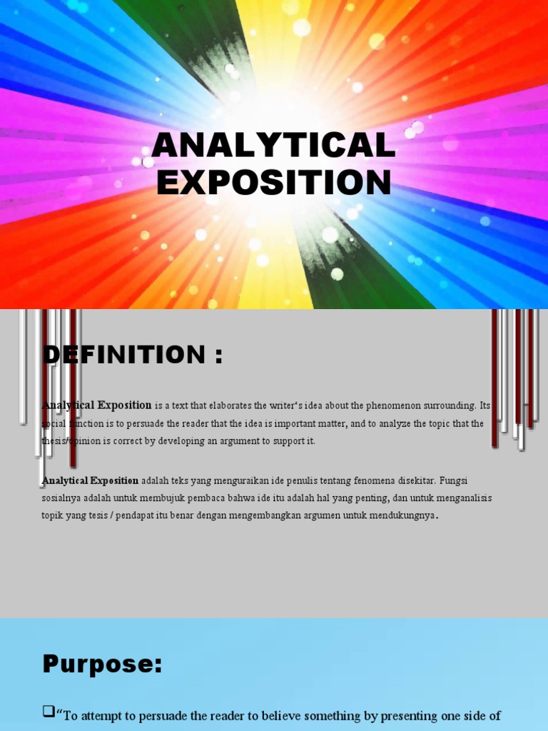 Analytical Exposition | PDF | Argument | Linguistics