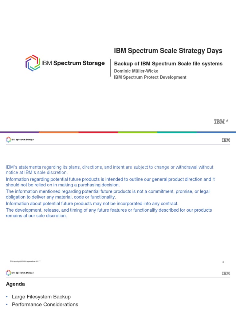 21_-_SSUG17DE_-_Dominic_Mueller-Wicke_-_Backup_of_Spectrum_Scale_using_Spectrum_Archive | PDF ...