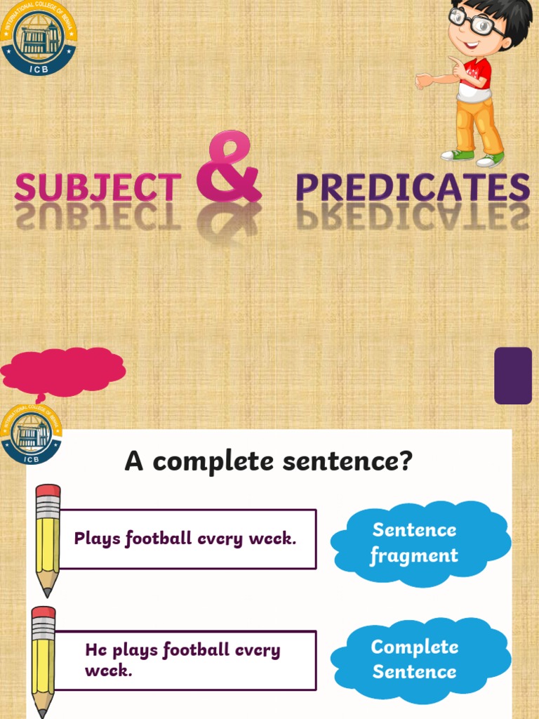 Subjects and Predicates | PDF | Subject (Grammar) | Verb