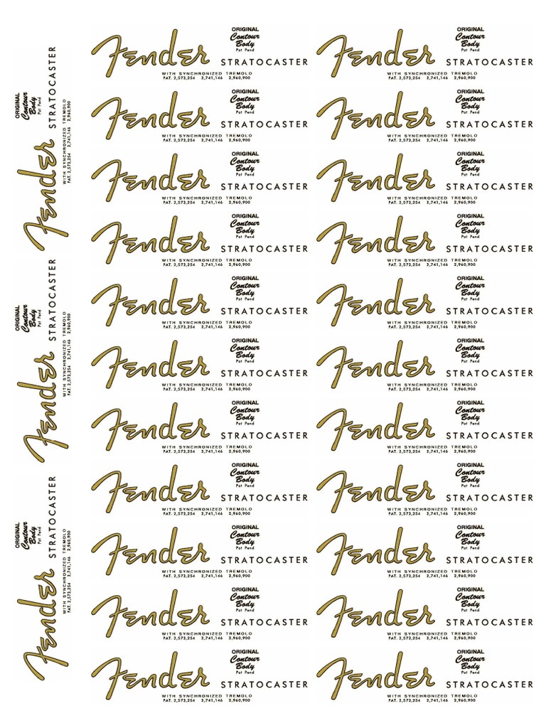 Fender Decal | PDF